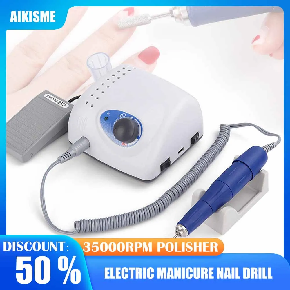Strong 204/210 65w 35000rpm Electric Manicure Drill Nail Polisher ...