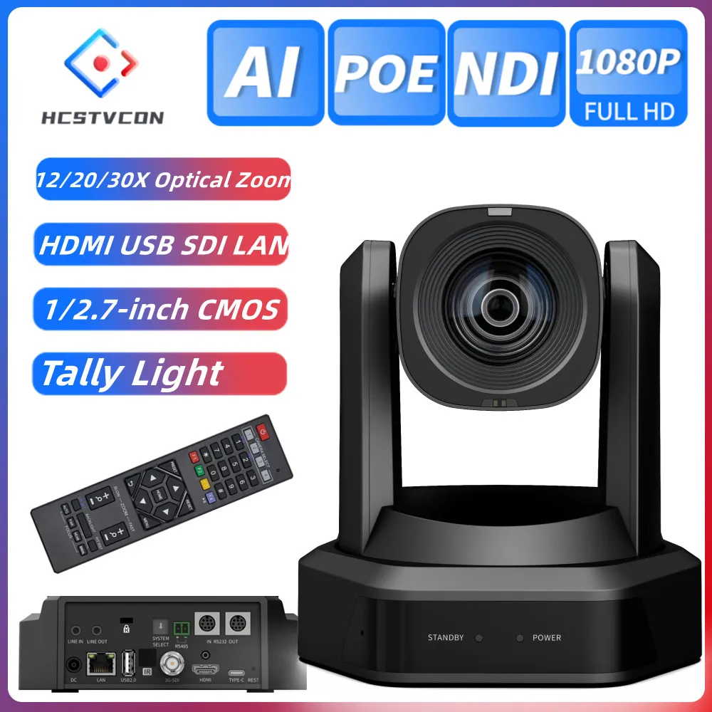 60FPS-NDI-HX2-Video-PTZ-Camera-AI-tracking-12-20-30x-Optical-Zoom-with ...