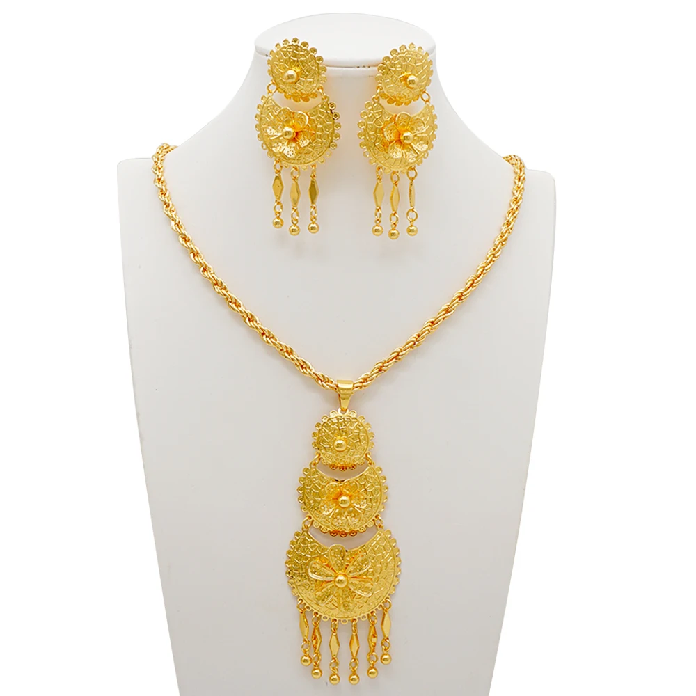 Dubai-India-Vintage-Chinese-High-Quality-Necklace-Earrings-Jewelry-Set ...
