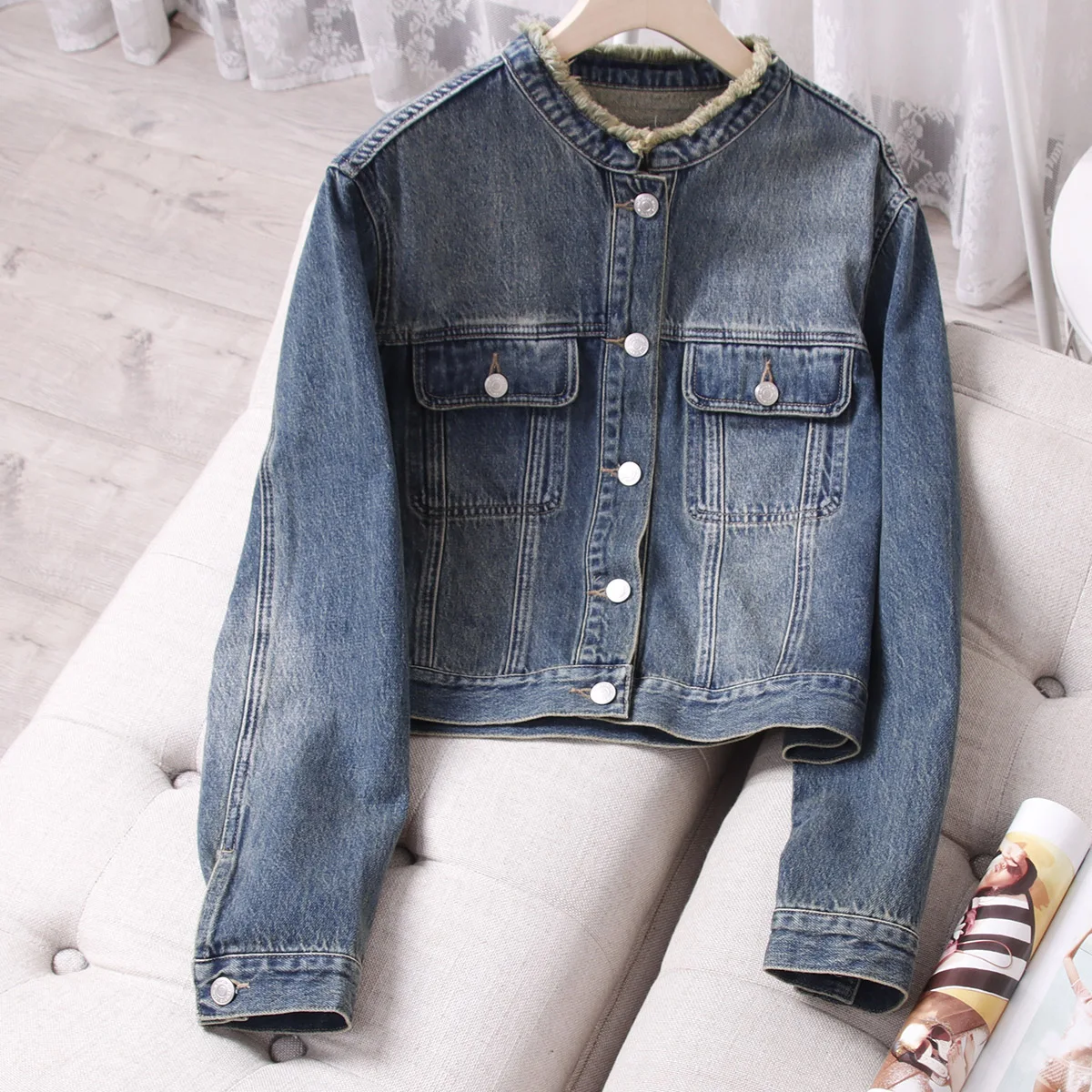 Blue-Denim-Classic-Jacket-Women-s-Stylish-and-Timeless-Denim-Jacket ...