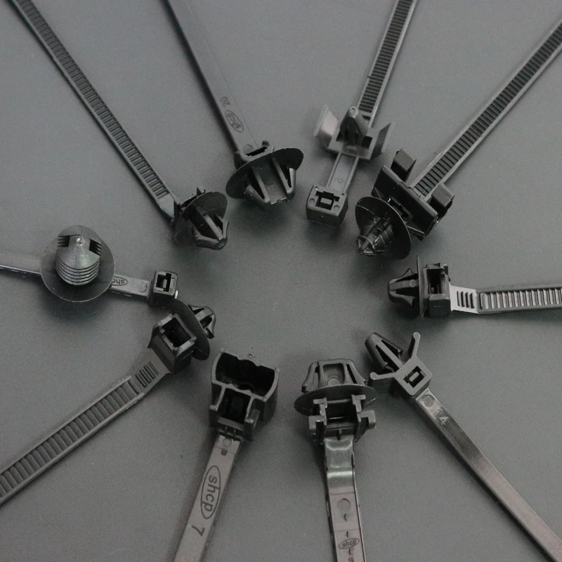 Nylon Retainer Clip Clamps | Push Mount Wire Ties Clip | Nylon Zip Ties ...