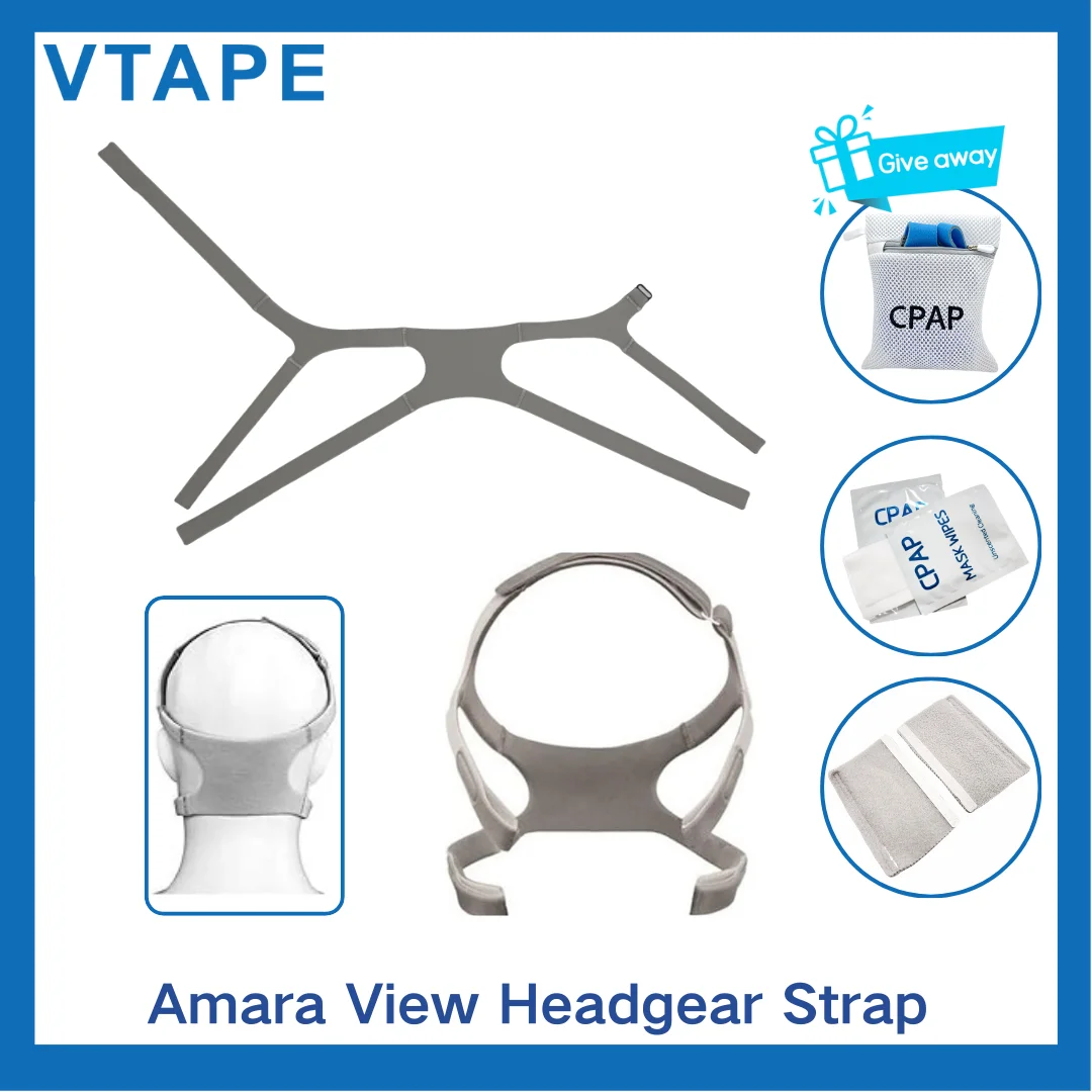 2-Pack Replacement CPAP Headgear Strap for Amara View Full Face Mask ...