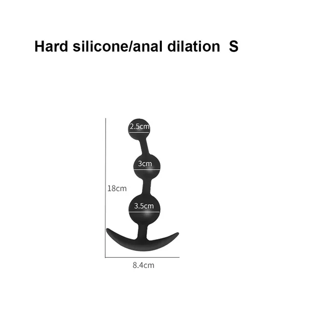 Énorme Plug Anal en Silicone pour hommes, 9cm, perles 100%, boules anales souples, gros ...