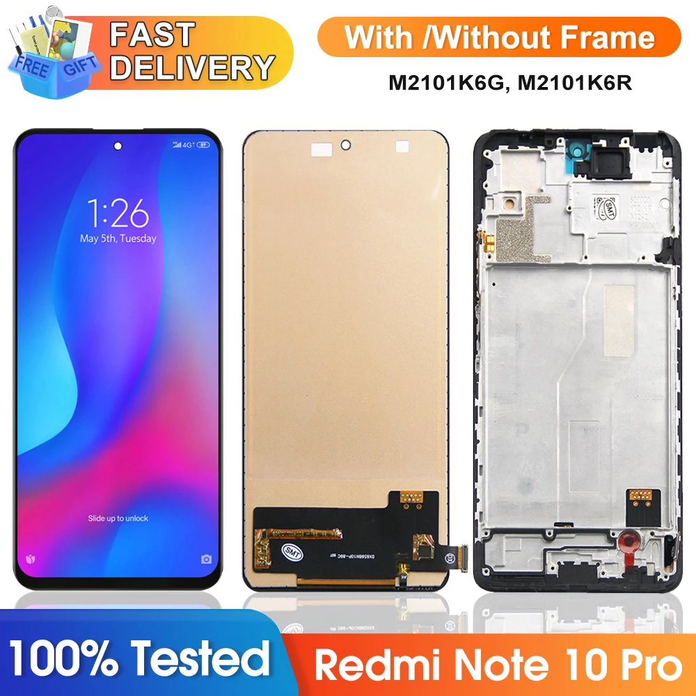 Display-Screen-for-Xiaomi-Redmi-Note-10-Pro-M2101K6G-M2101K6R-Lcd ...