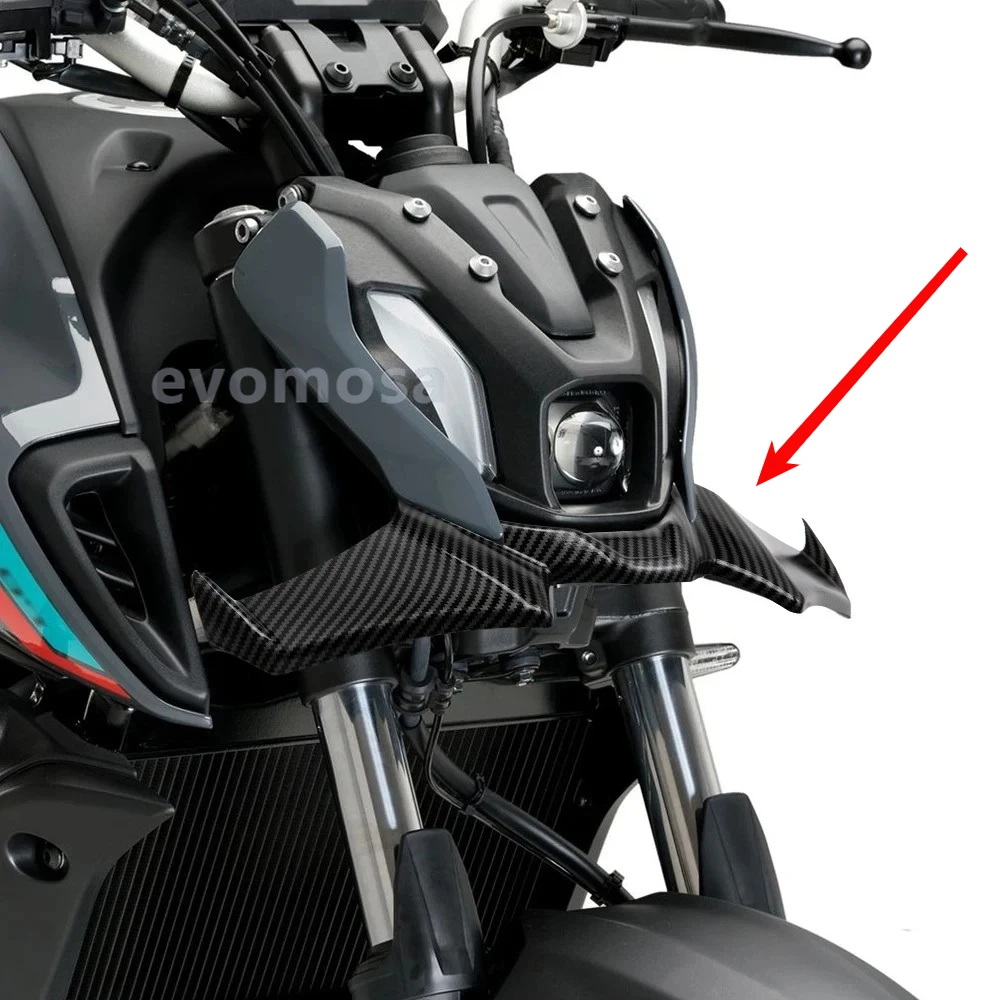 For YAMAHA MT-07 SP 2021 2022 2023 MT07 Naked Front Spoiler Winglet ...