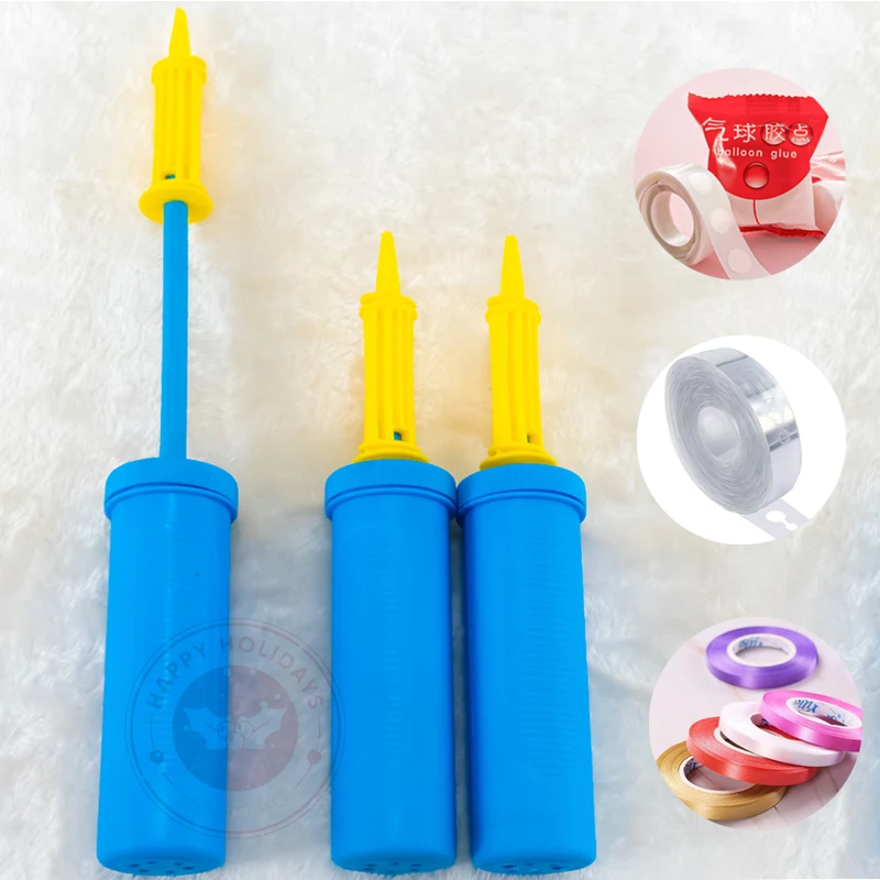 Balloon-Accessories-Wholesale-Inflation-Pump-Plum-Clip-Colorful-Silk ...