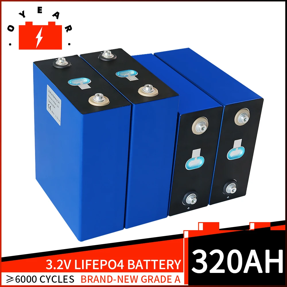 Grade A Lifepo4 Battery 320AH 310AH High Capacity 12v Lithium Ion ...