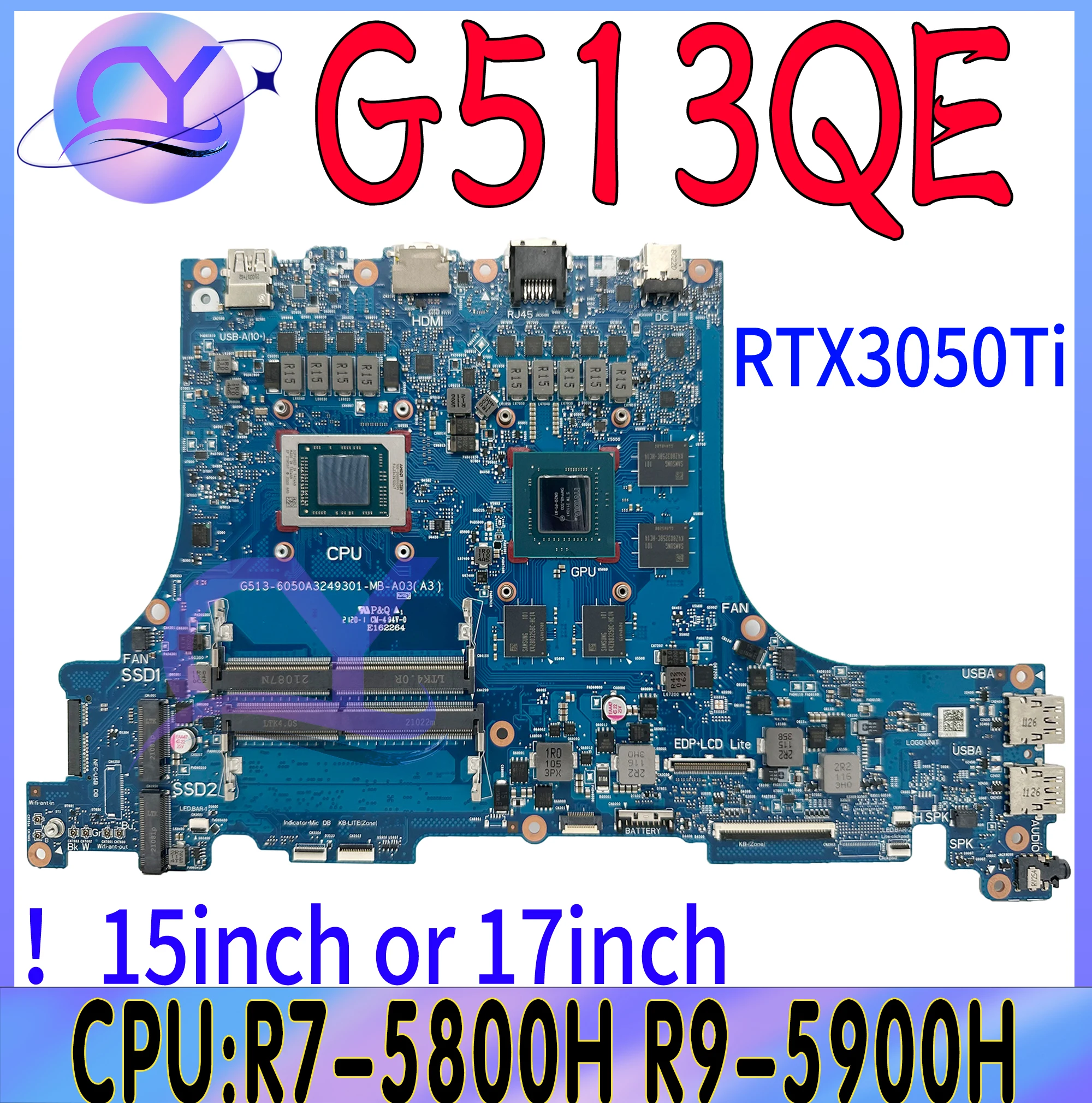 G513QE-Mainboard-For-ASUS-G513-G513Q-G513QM-G513IC-G513IH-PX513I ...