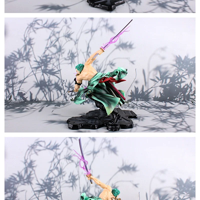 2 Colors One Piece Animation Action Figure Roronoa Zoro Model 26cm PVC ...
