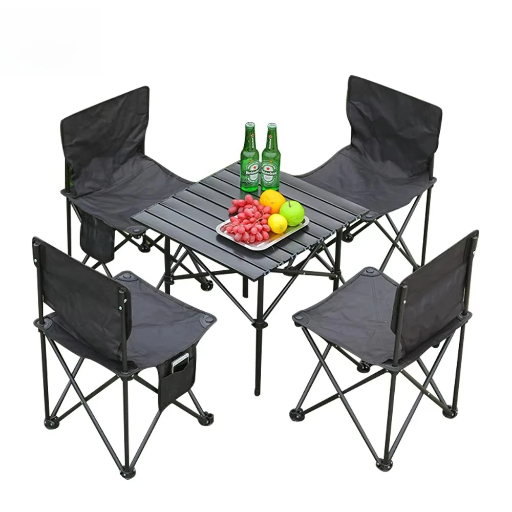 High Strength Load-Bearing Capacity Black Outdoor Camping Portable ...