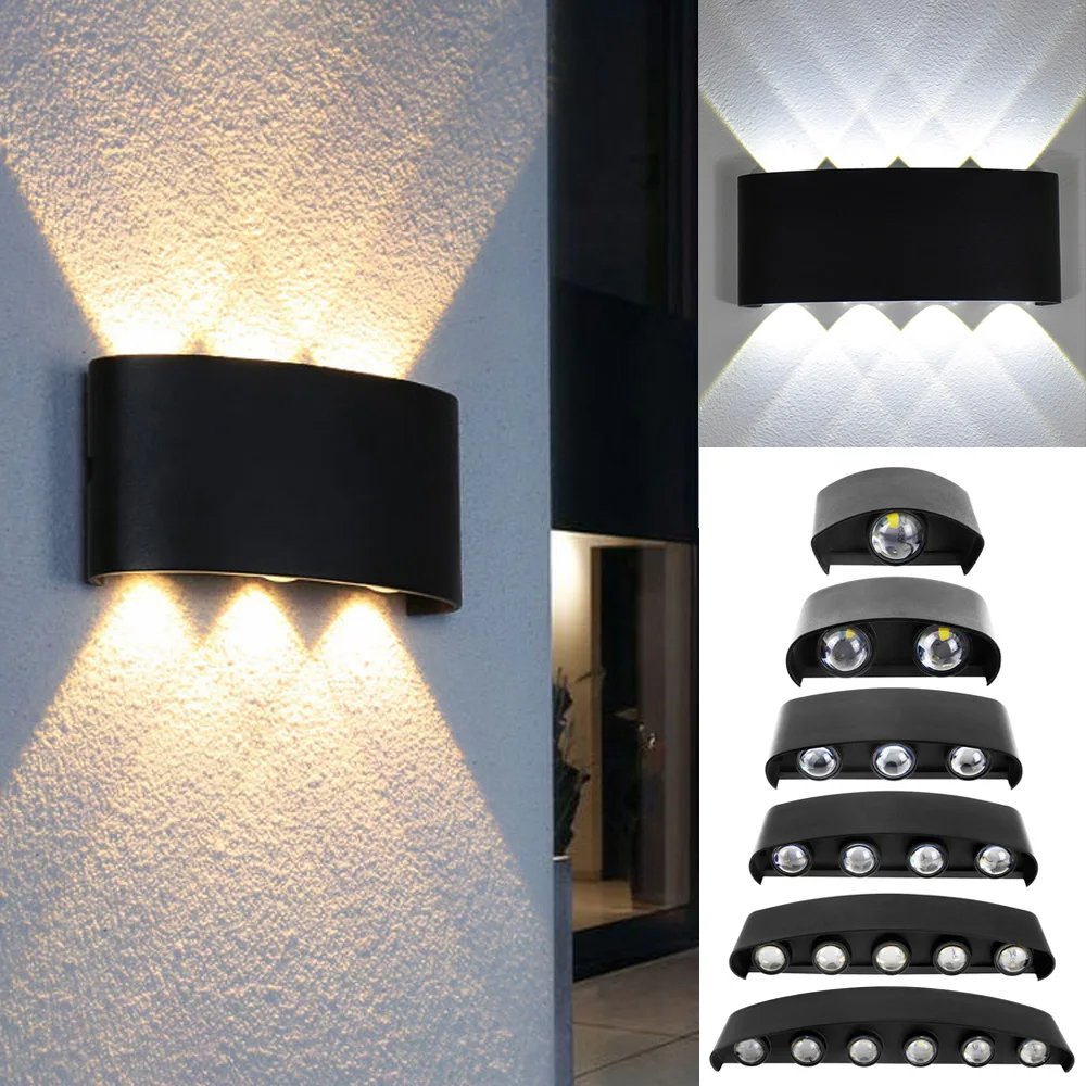 IP65 LED Wall Light Outdoor Garden Lighting Waterproof Living Room Decor Stairs Wall Lamp Up Down Porch Wall Sconce Wall Lights AliExpress