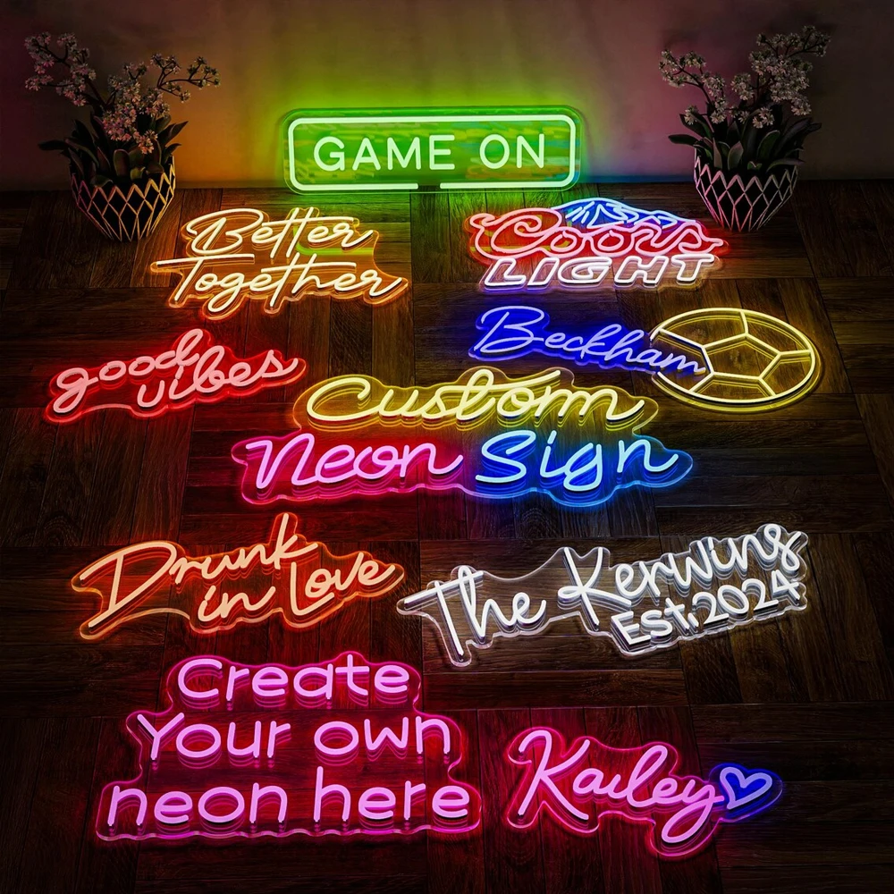 Letreiro Neon Personalizado com Nome, Letreiro LED para Aniversário ...