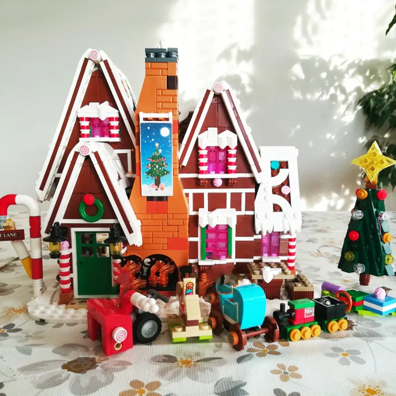 Gingerbread House Set Compatible 10267 10293 model Santa's Visit Winter ...