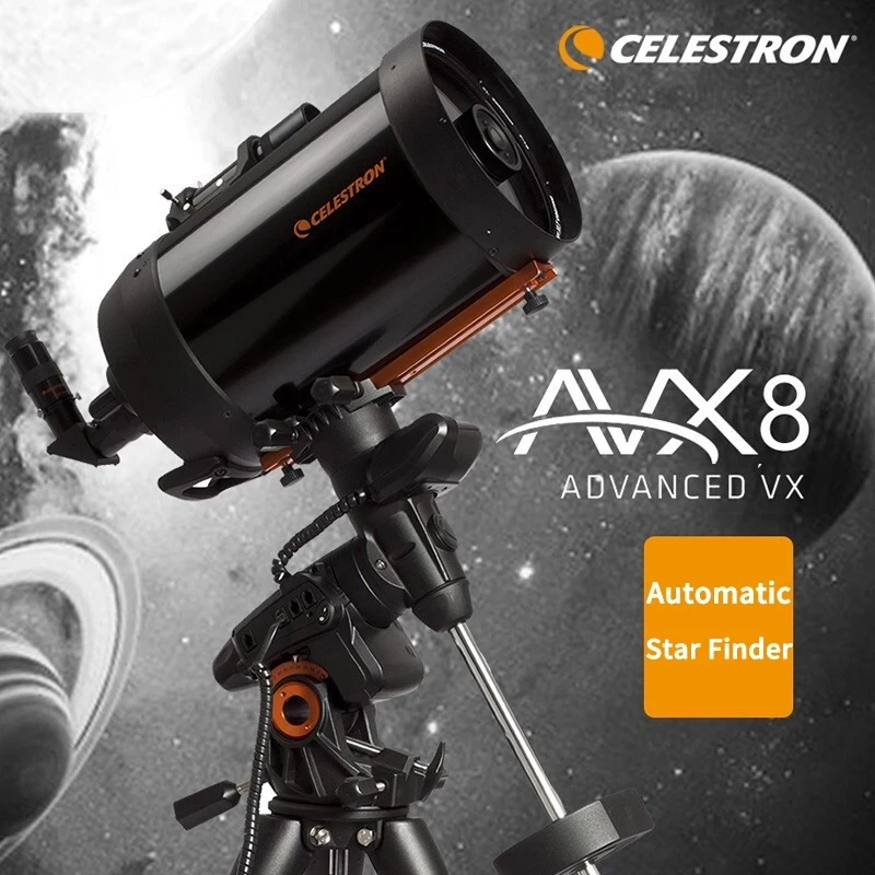 Celestron Advanced Vx 8" Sct 203mm F/10 Schmidt Cassegrain Computerised ...