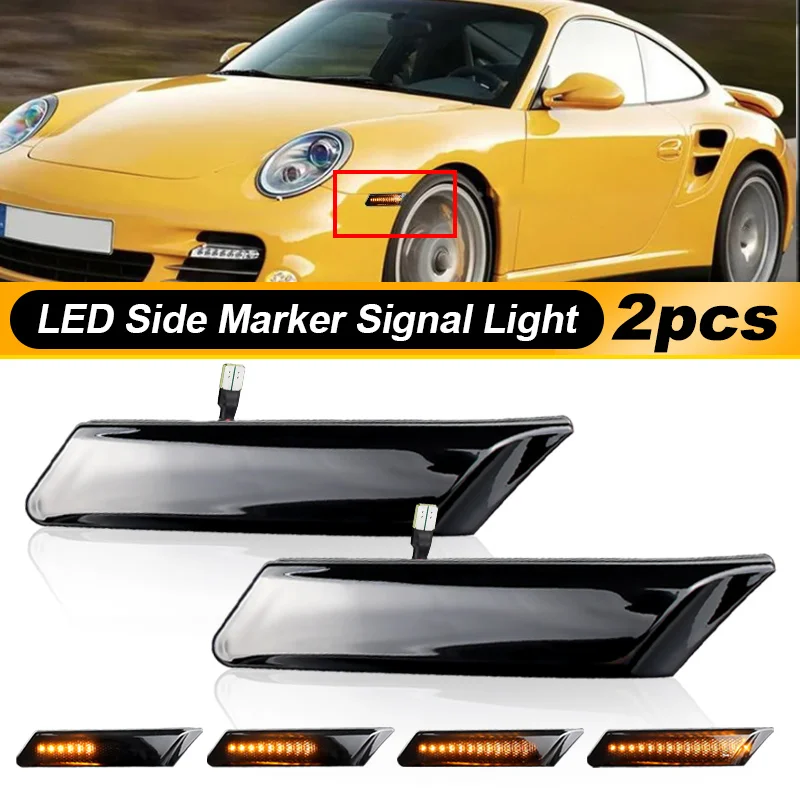 2PCS-LED-Side-Marker-Lights-For-Porsche-987-Cayman-Boxster-911-997 ...