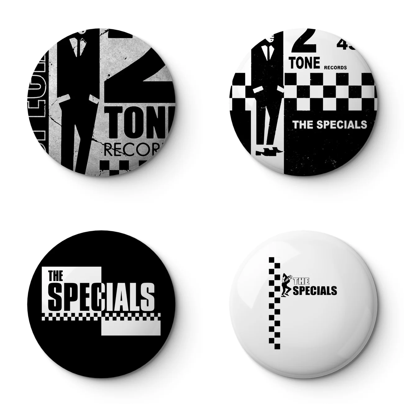 2 Tone Records The Specials Soft Button Pin Customizable Metal Decor ...