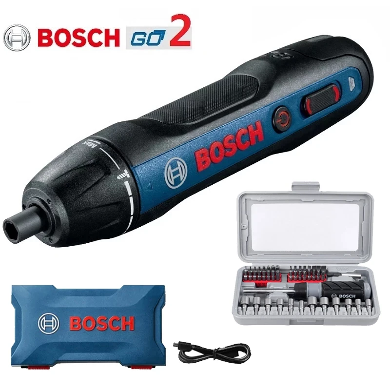 Original bosch go2 conjunto de chave de fenda elétrica 3.6v ...