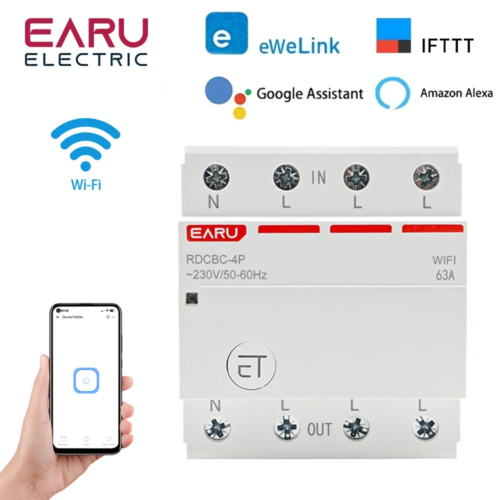 EWelink-App-interruttore-automatico-WiFi-trifase-interruttore-rel-Timer ...