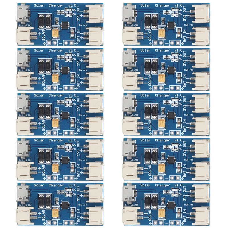 10-PCS-CN3065-Mini-Solar-Lithium-Battery-Charger-Board-500MA-Lipo ...