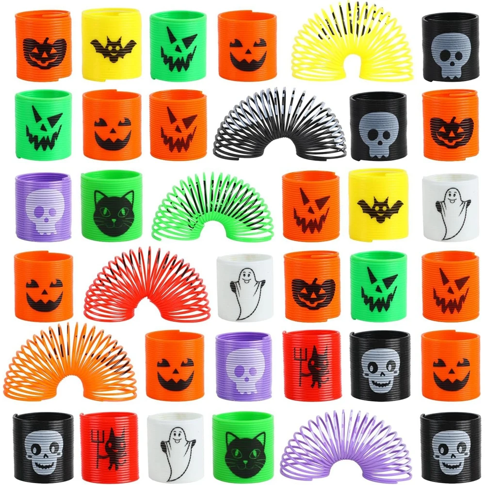 Halloween-Toys-36PCS-for-Kids-Bat-Ghost-Pumpkin-Coil-Spring-Toy-Slinky ...