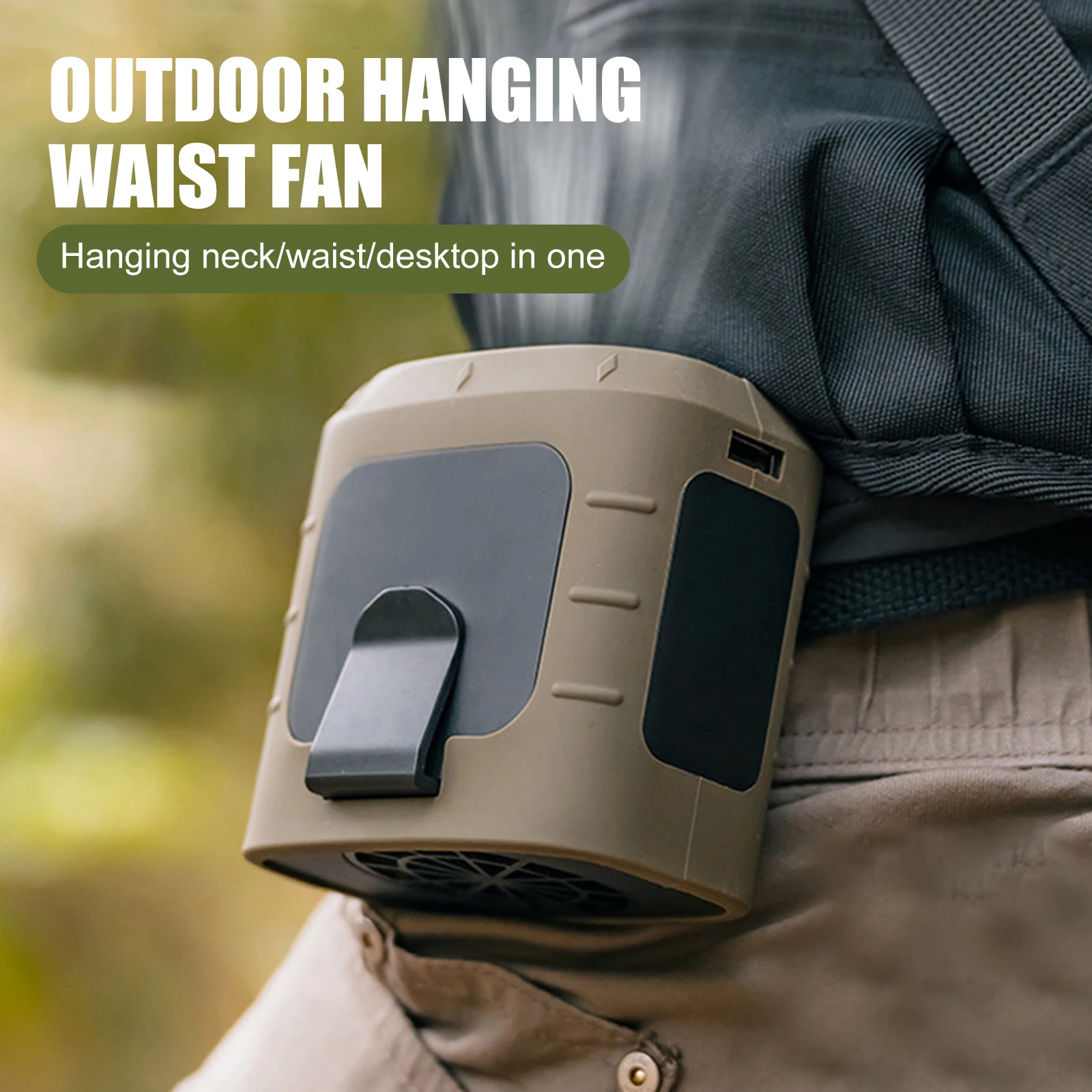 8000mah-Outdoor-Waist-Fan-Hanging-Neck-Fan-Strong-Wind-With-Power-Bank ...