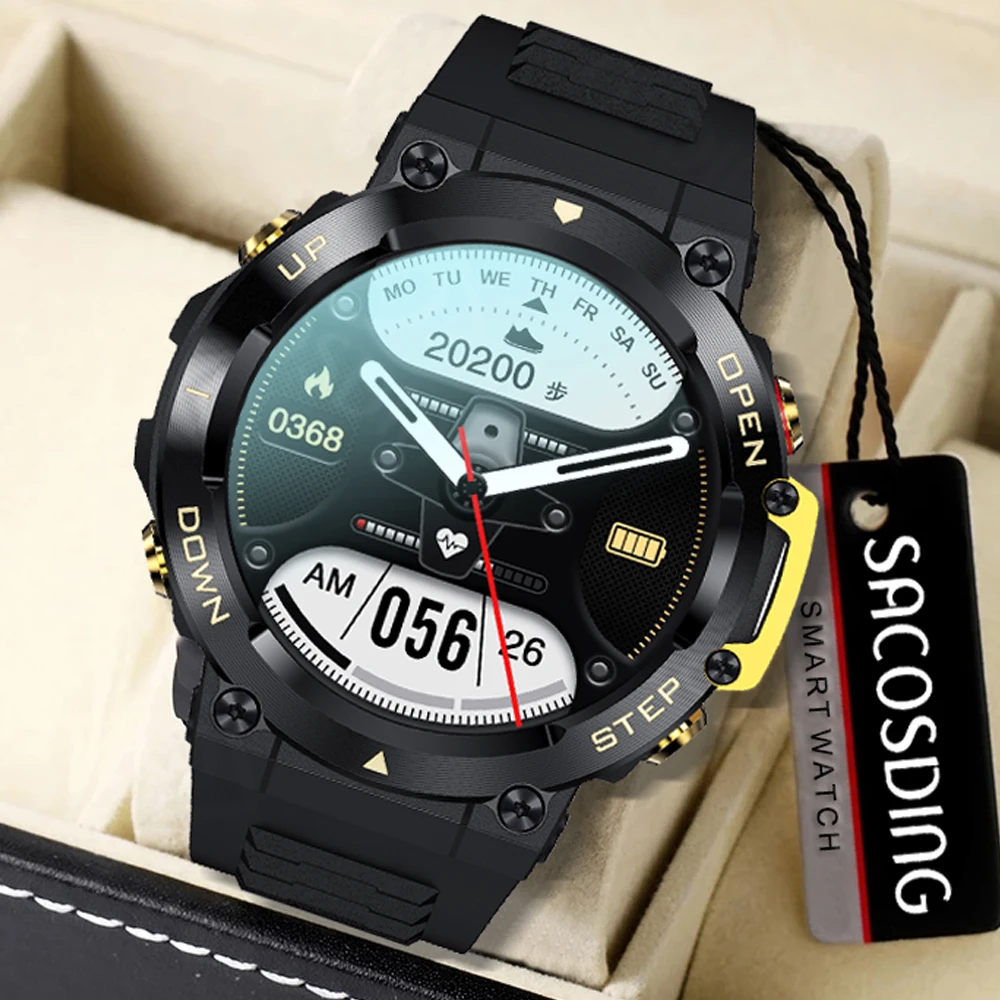 New Outdoor Sports Smart Watch Men Bluetooth Call 100+ Sport Modes ...