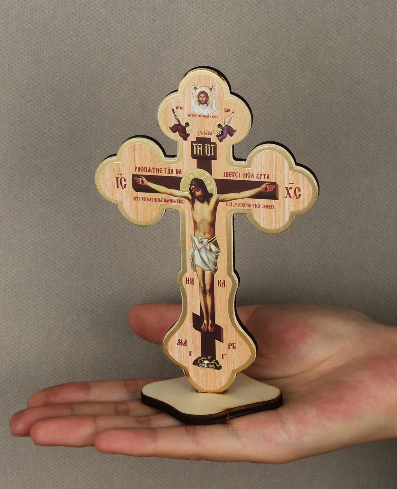 Christian Crucifix Jesus Christ Crosses Icon Ornament Wooden Jesus on ...