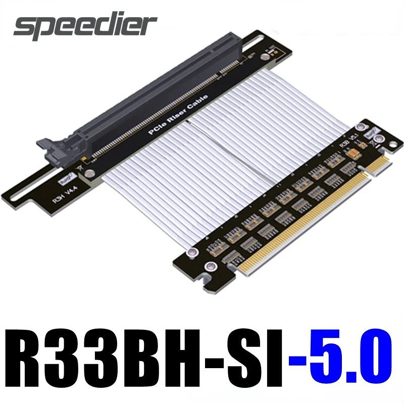 ADT New PCI-E 5.0 X16 Riser Cable PCI Express 5.0 16X RTX 4090 Graphics ...