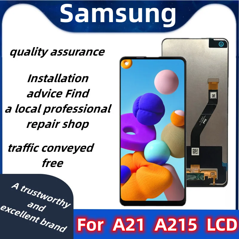 6.5" NEW AMOLED For Samsung Galaxy A21 Lcd A215 SM-A215U LCD Display ...