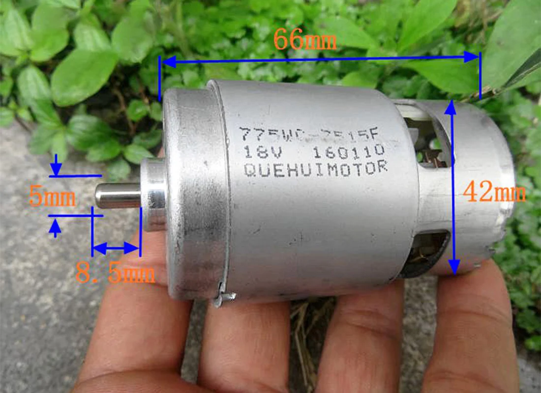 Ball Bearing RS-775WC-7515 DC Motor 18V 19000RPM High Speed High Power ...