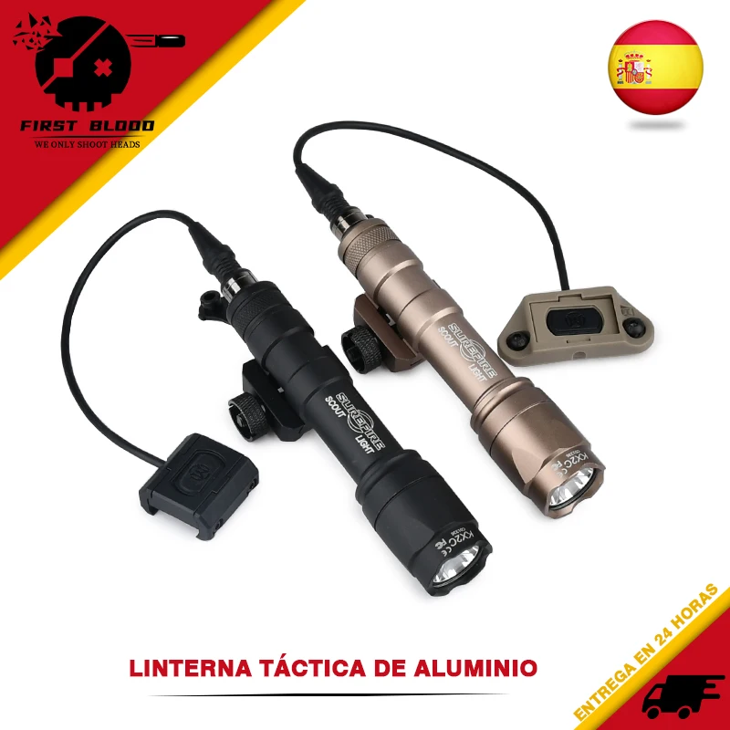 Surefire-linterna táctica M600 M300 Airsoft, luz de explorador ...