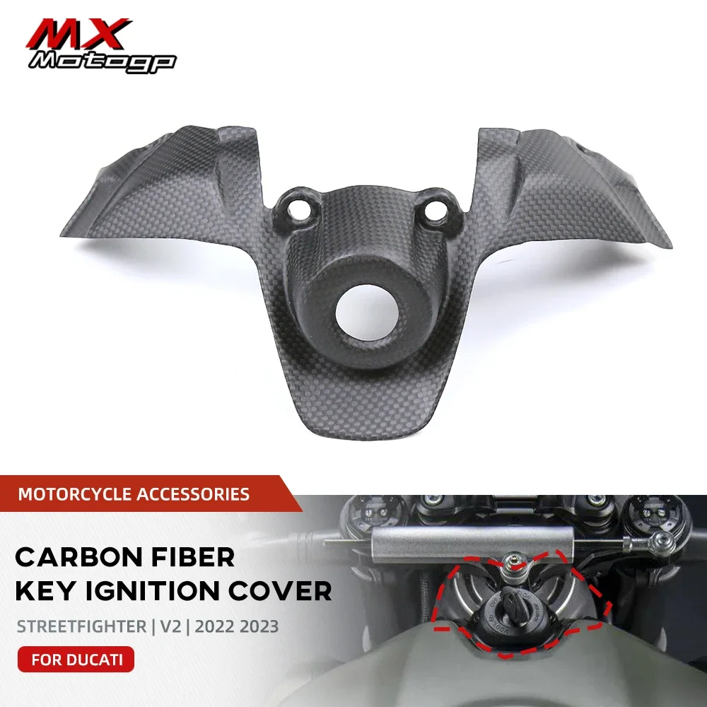 Carbon-Fiber-Key-Ignition-Cover-For-DUCATI-Streetfighter-V2-2022-2023 ...