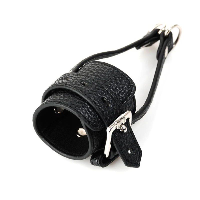 Pu Leather Scrotum Testicle Stretcher Cock Ring Ball Stretcher Delay ...