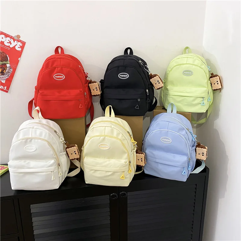 New-Children-s-Backpack-Japanese-Style-Ins-Letter-Simple-Female-Student ...