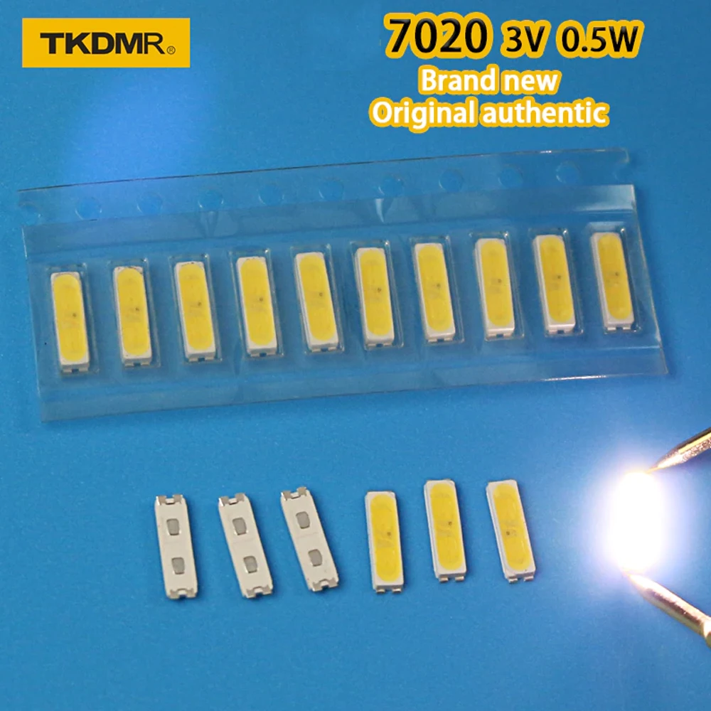 Led Backlight | Light Beads - 120pcs Led Backlight 7020 3v 0.5w White ...