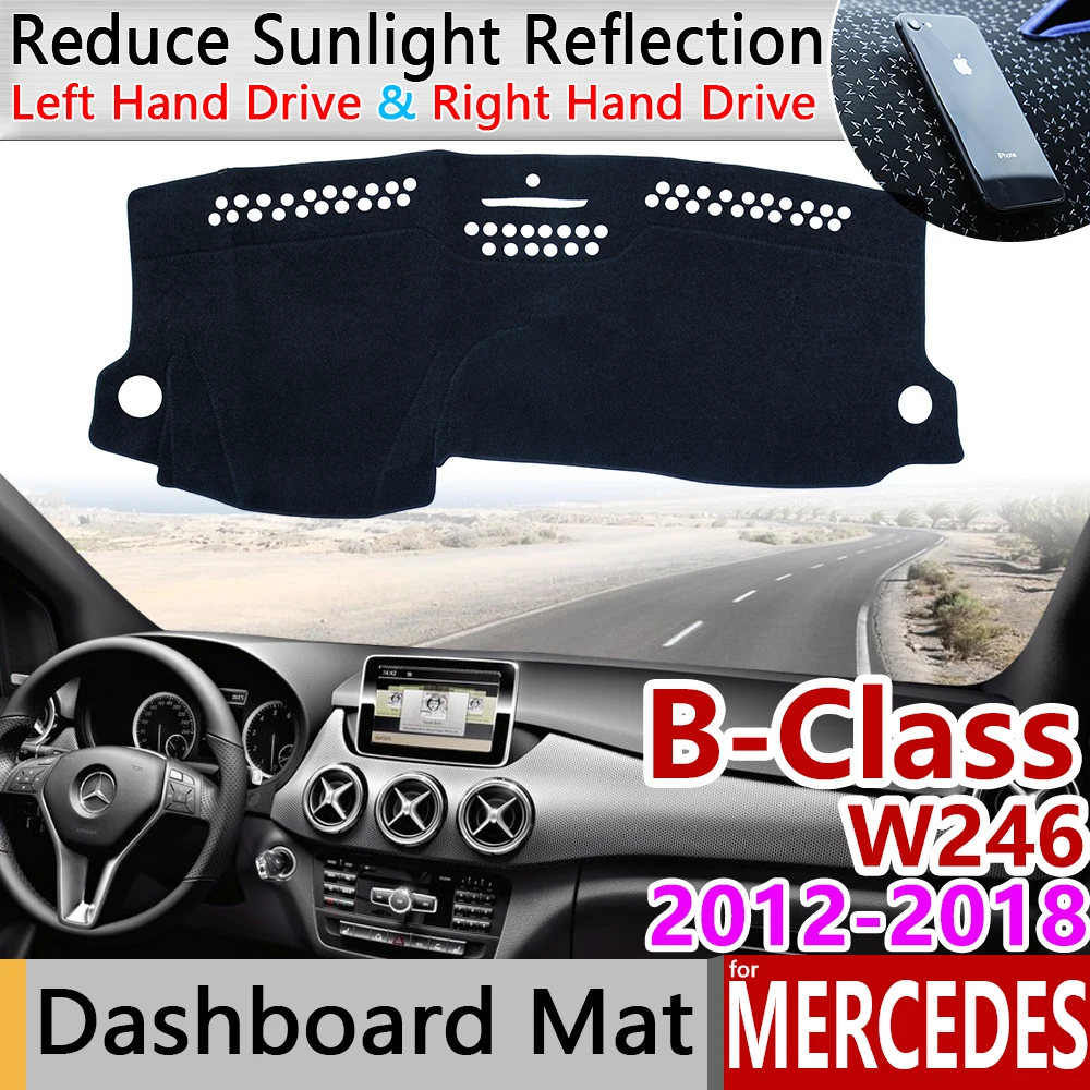for Mercedes Benz B-Class W246 Anti-Slip Mat Dashboard Cover Pad ...