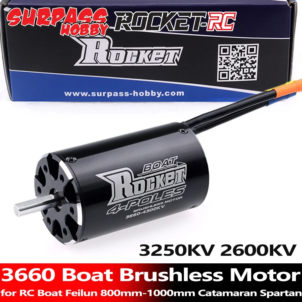 SURPASS-HOBBY-Rocket-3660-Waterproof-Brushless-Motor-3250KV-2600KV-5mm ...