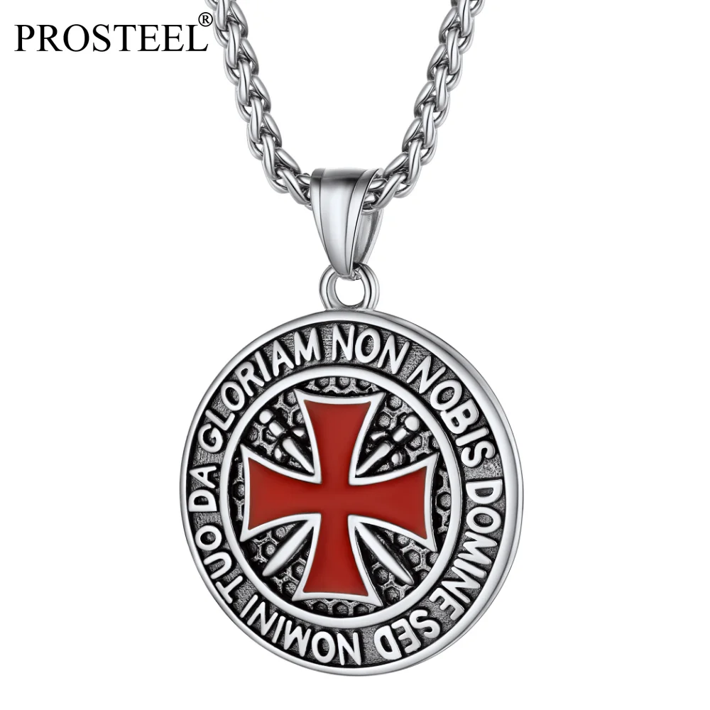 Prosteel-Stainless-Steel-Templar-Round-Pendant-Necklaces-for-Men-Custom ...