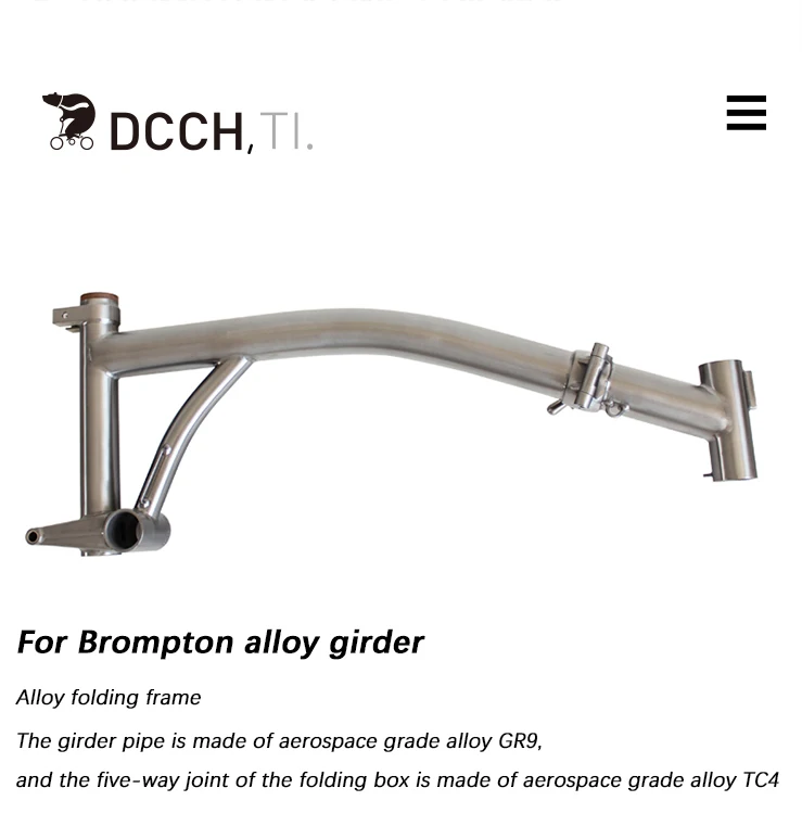 Dcch-All-Titanium-Alloy-Folding-Bicycle-Frame-Modification ...