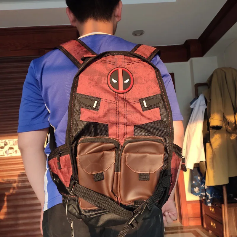 DeadPool reversible Backpack Bag 2000s 90s travel laptop Marvel DC ...