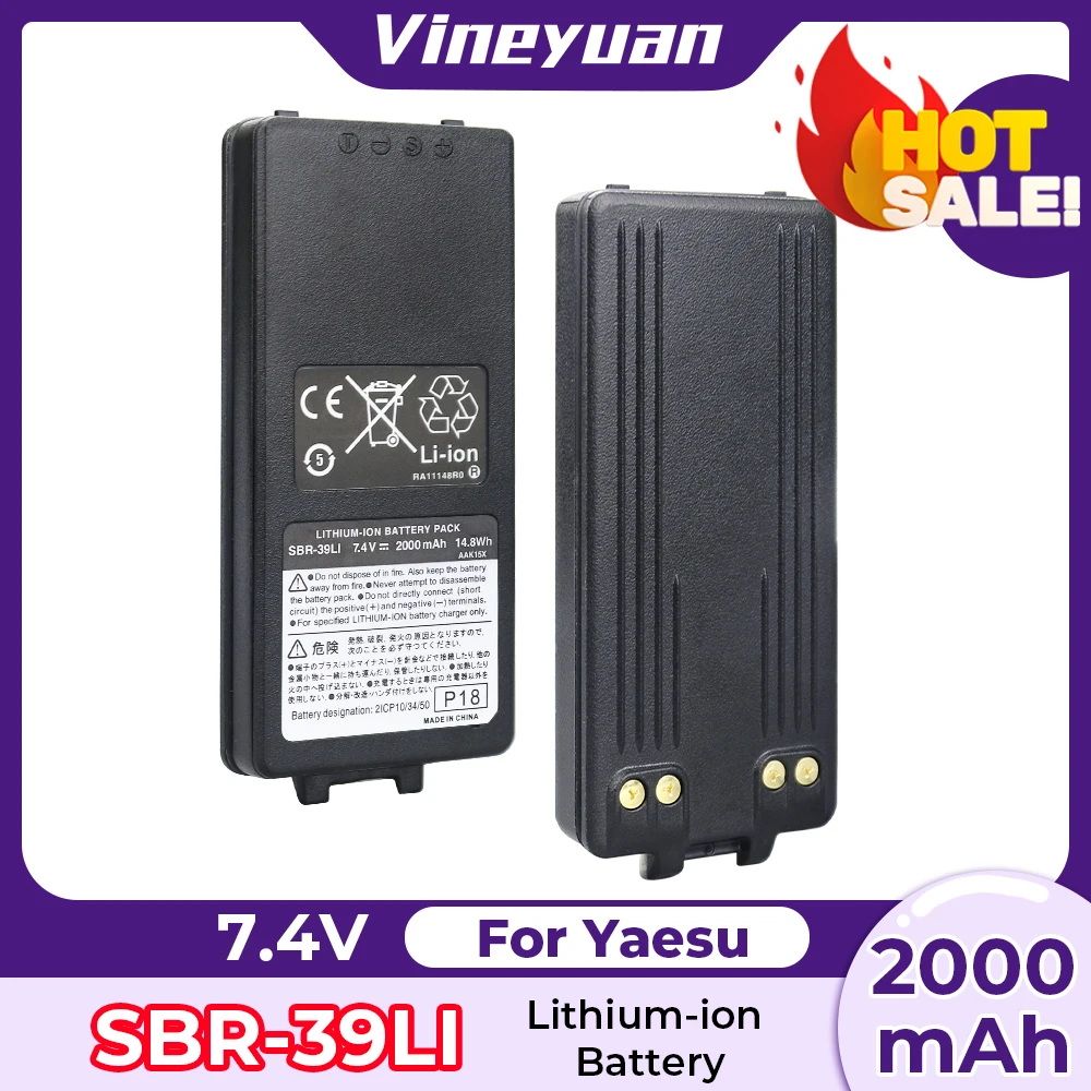 Batería de iones de litio de repuesto SBR-39LI 7,4 V 2000mAh para ...