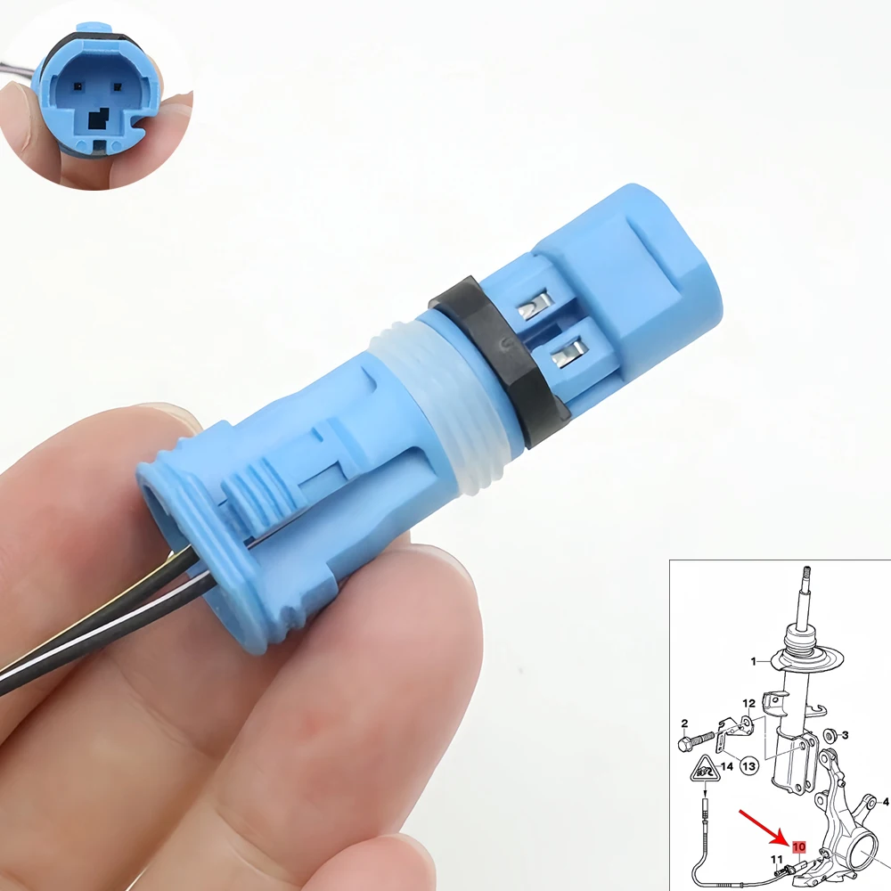 ABS Wheel Speed Sensor Connector With Harness For BMW X5 E53 E65 E66 ...