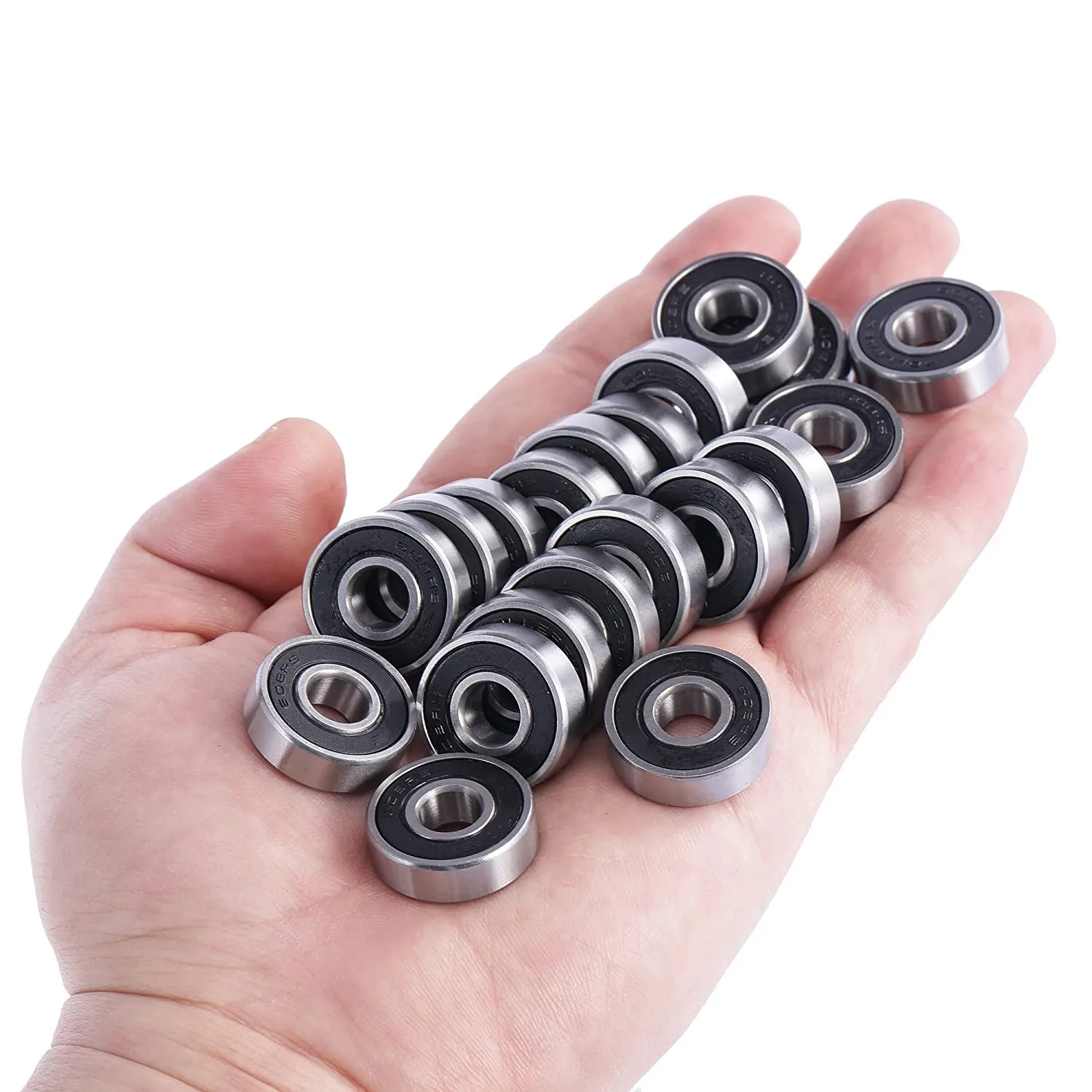 608RS-2RS-Skateboard-Double-Shielded-Small-Ball-Bearings-Replacement ...