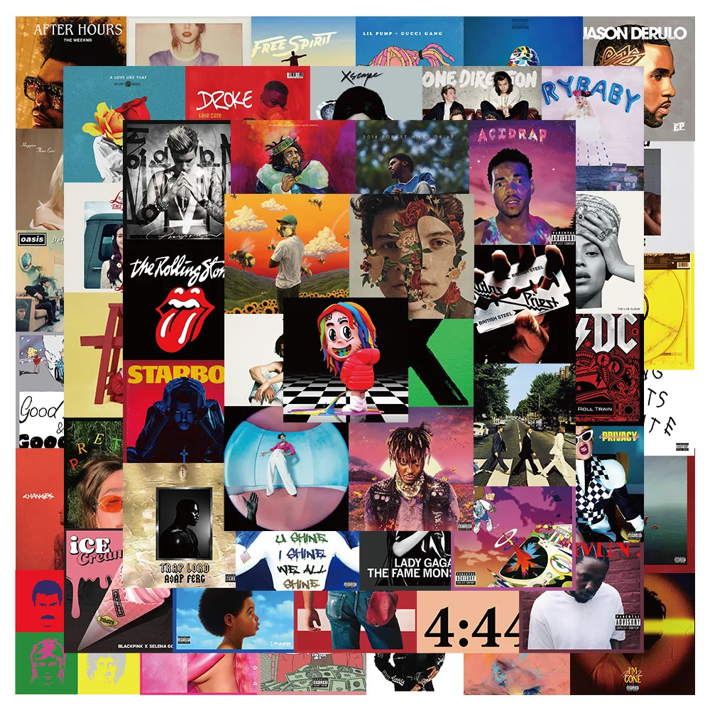 10-30-50PCS-music-album-cover-Stationery-Stickers-DIY-Graffiti ...