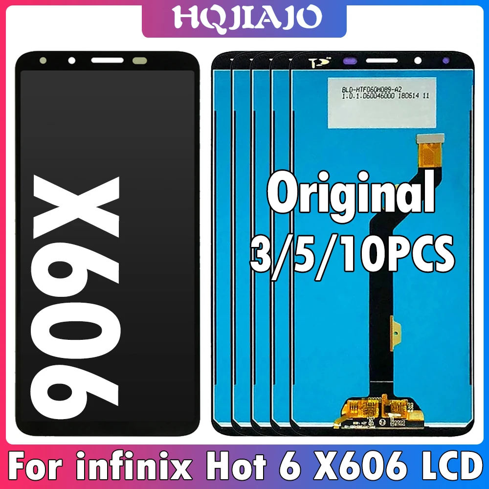 3/5/10PCS Original For Infinix Hot 6 LCD X606 Display Touch Screen ...