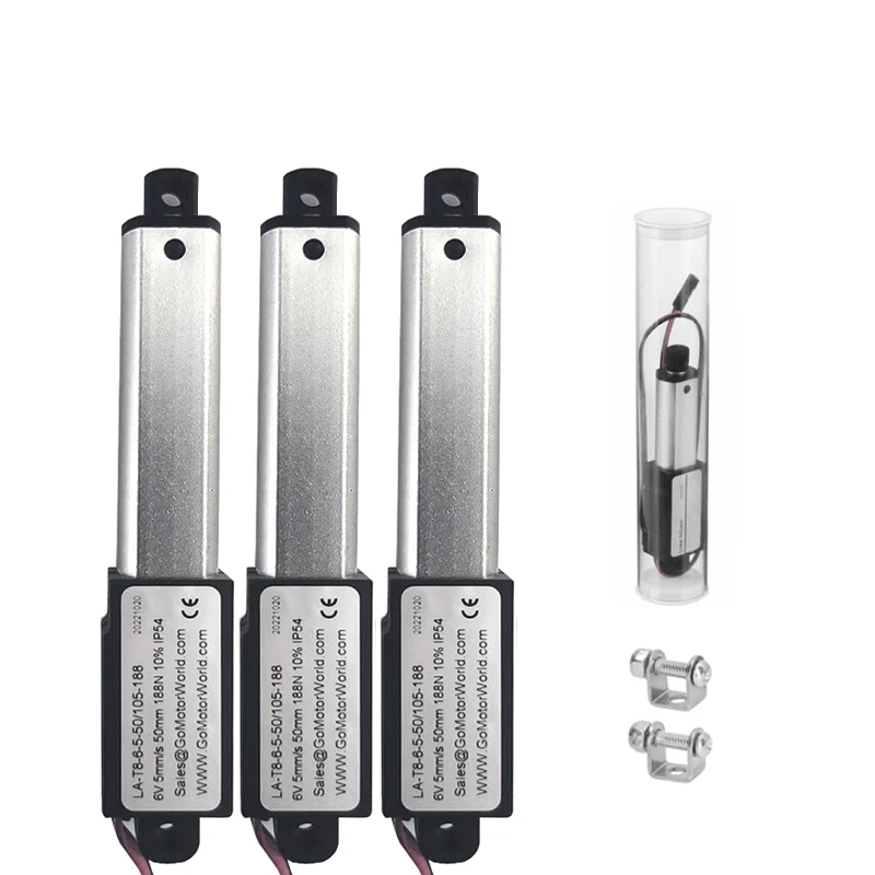 Mini DC12V Electric Linear Actuator 10mm 15mm 20mm 30mm 50mm 100mm ...