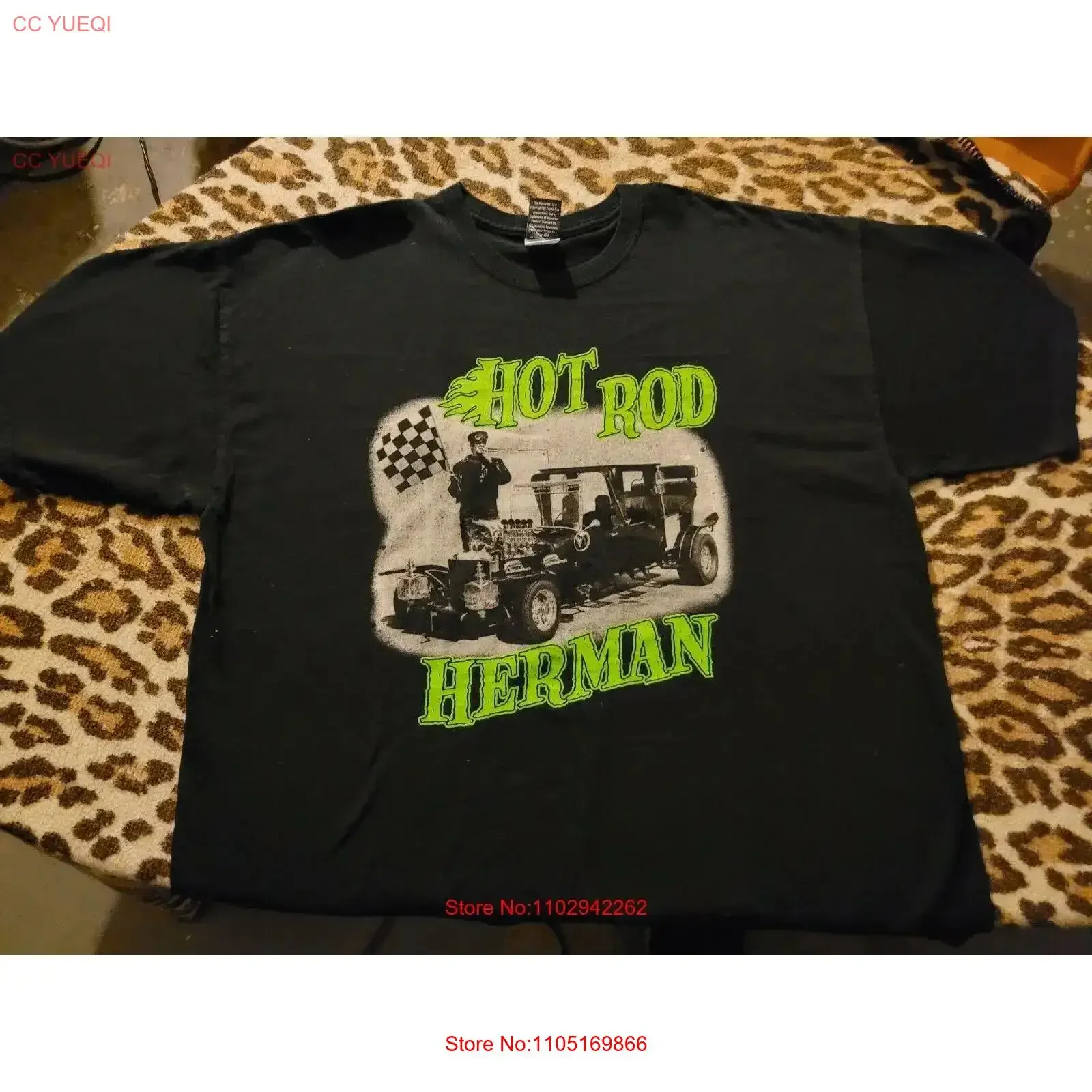 the MUNSTERS HERMAN HOT ROD RARE XXL TEE SHIRT OFFICIAL HORROR GOTHIC ...