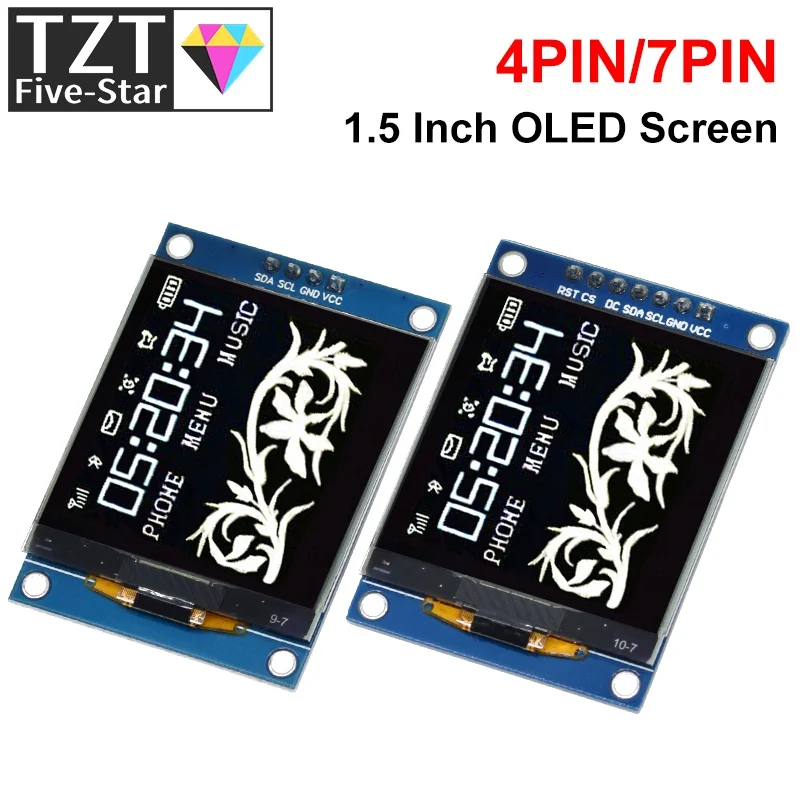 ALL-NEW-1-5-Inch-128x128-OLED-Shield-Screen-Module-High-quality-Product ...