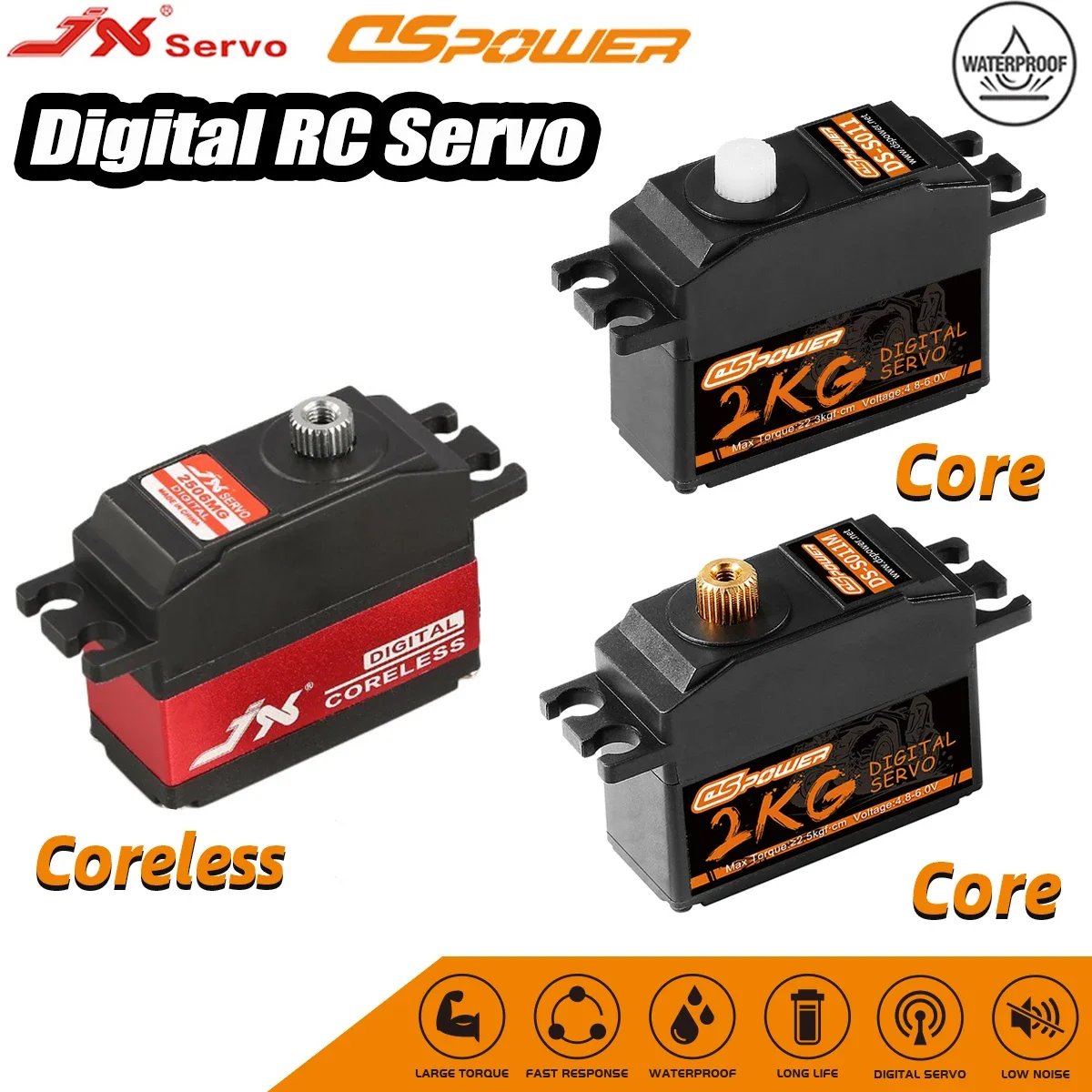 JX-DSPOWER-2KG-6-6KG-25g-Metal-Gear-Waterproof-Core-Coreless-Motor ...