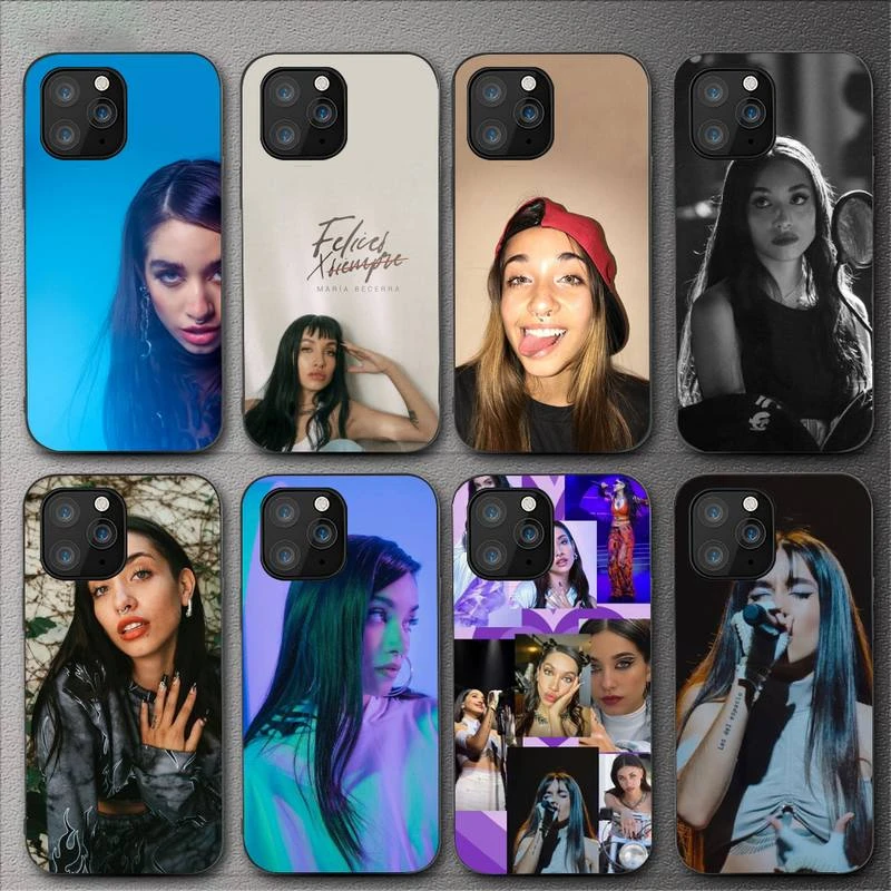 Funda de teléfono Maria Becerra Singer para iPhone 11 12 Mini 13 14 Pro ...